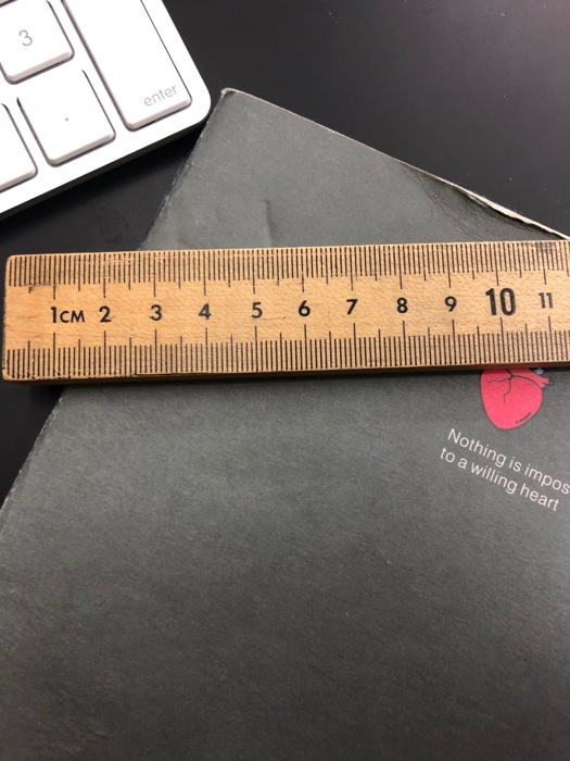 Solved 1) What is the size of the smallest marked unlt on | Chegg.com