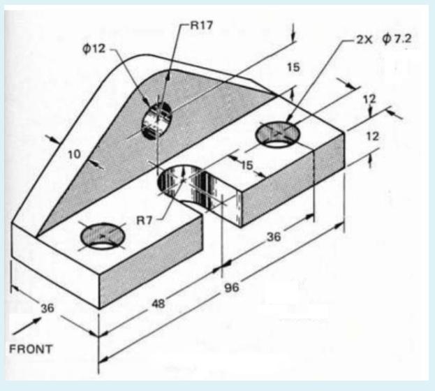 Solved please draw the three basic views (top, left and | Chegg.com