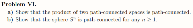 Solved Problem VI. a) Show that the product of two | Chegg.com