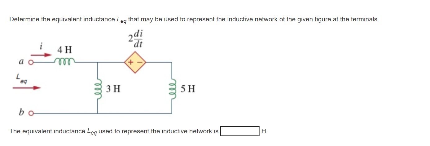 Solved Determine the equivalent inductance Leq that may be | Chegg.com