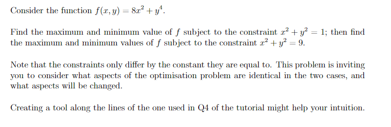 Solved Consider The Function F X Y 8x² Y Find The