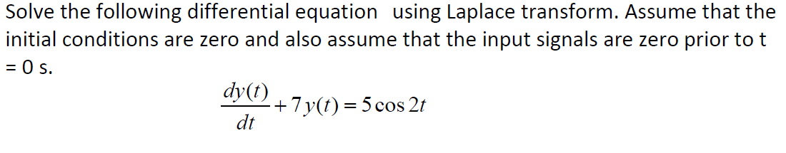 Solved Solve the following differential equation using | Chegg.com