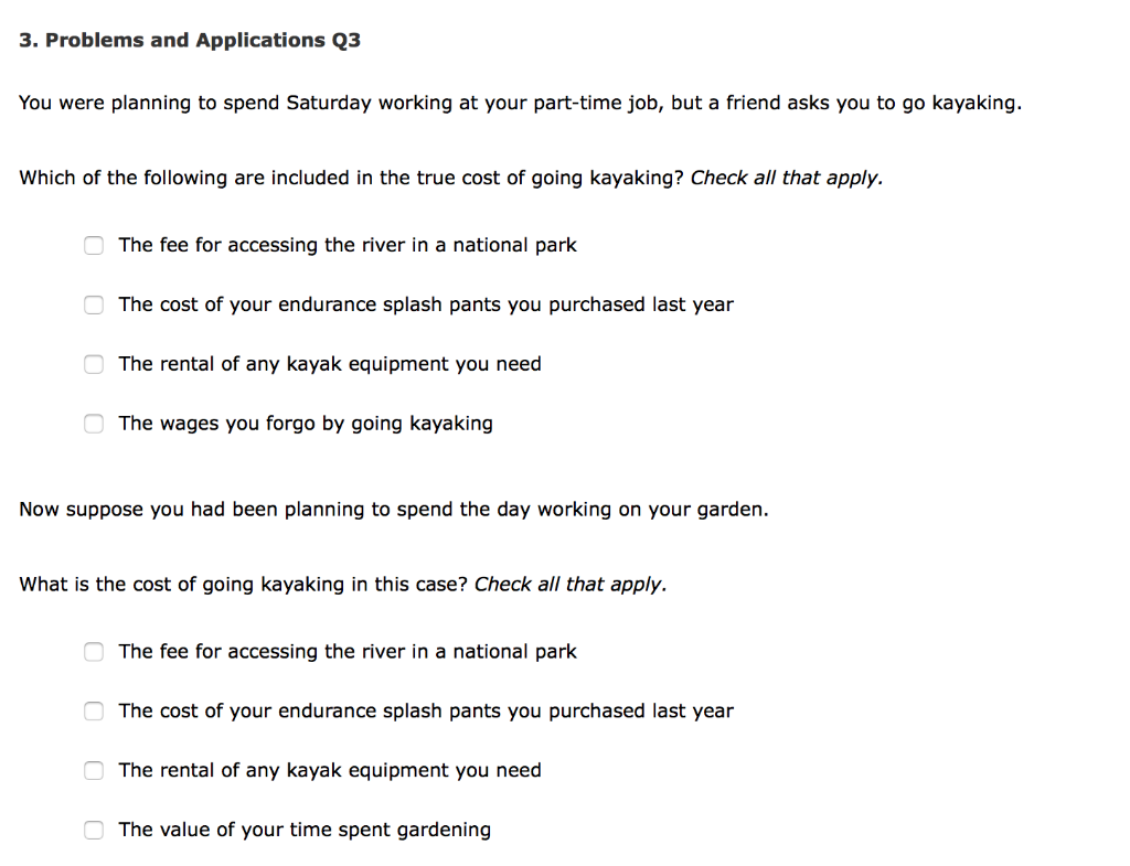 Solved 3. Problems and Applications Q3 You were planning to | Chegg.com