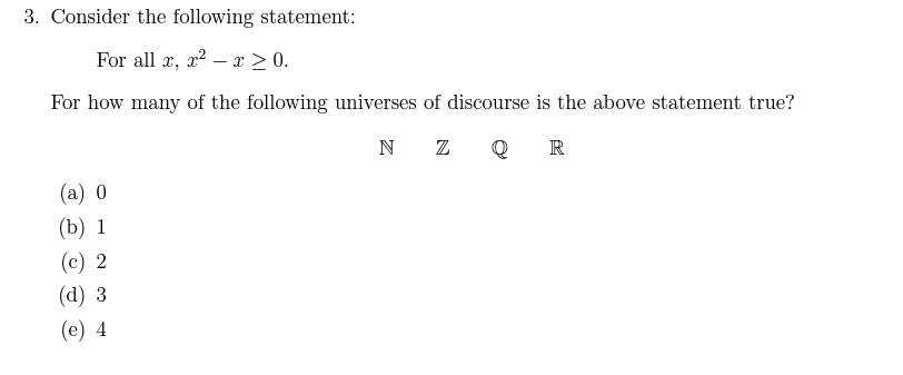 Solved Select the best possible answer from the options | Chegg.com