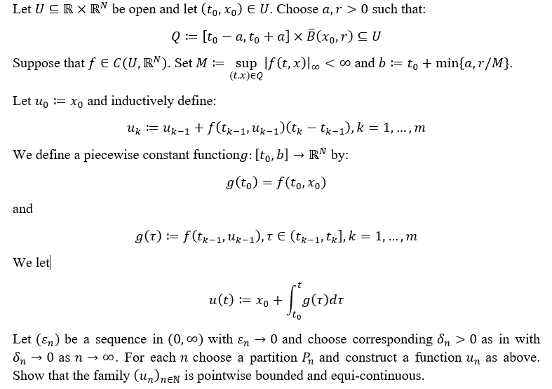 Solved Let U⊆R×RN be open and let (t0,x0)∈U. Choose a,r>0 | Chegg.com Solved Let U⊆R×RN be open and let (t0,x0)∈U. Choose a,r>0 | Chegg.com