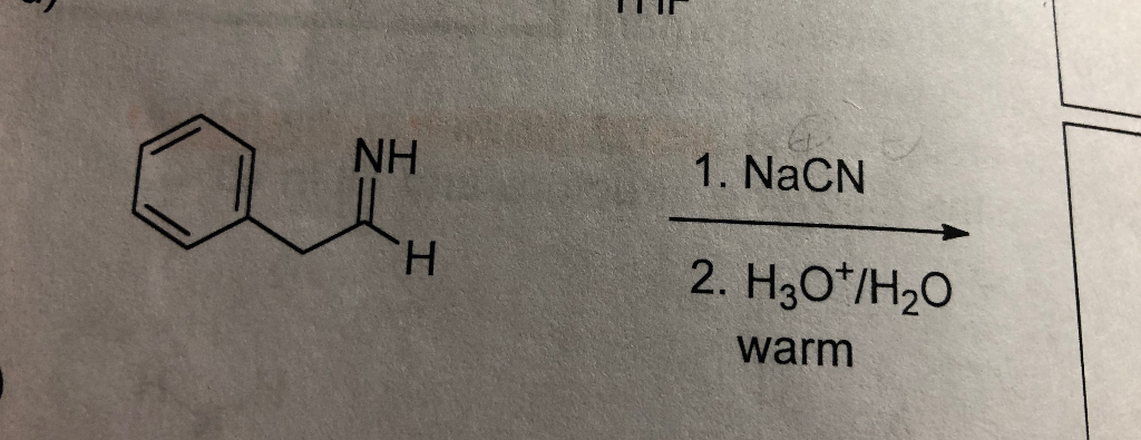 Solved NH 1. NaCN 2. H3O/H20 warm | Chegg.com