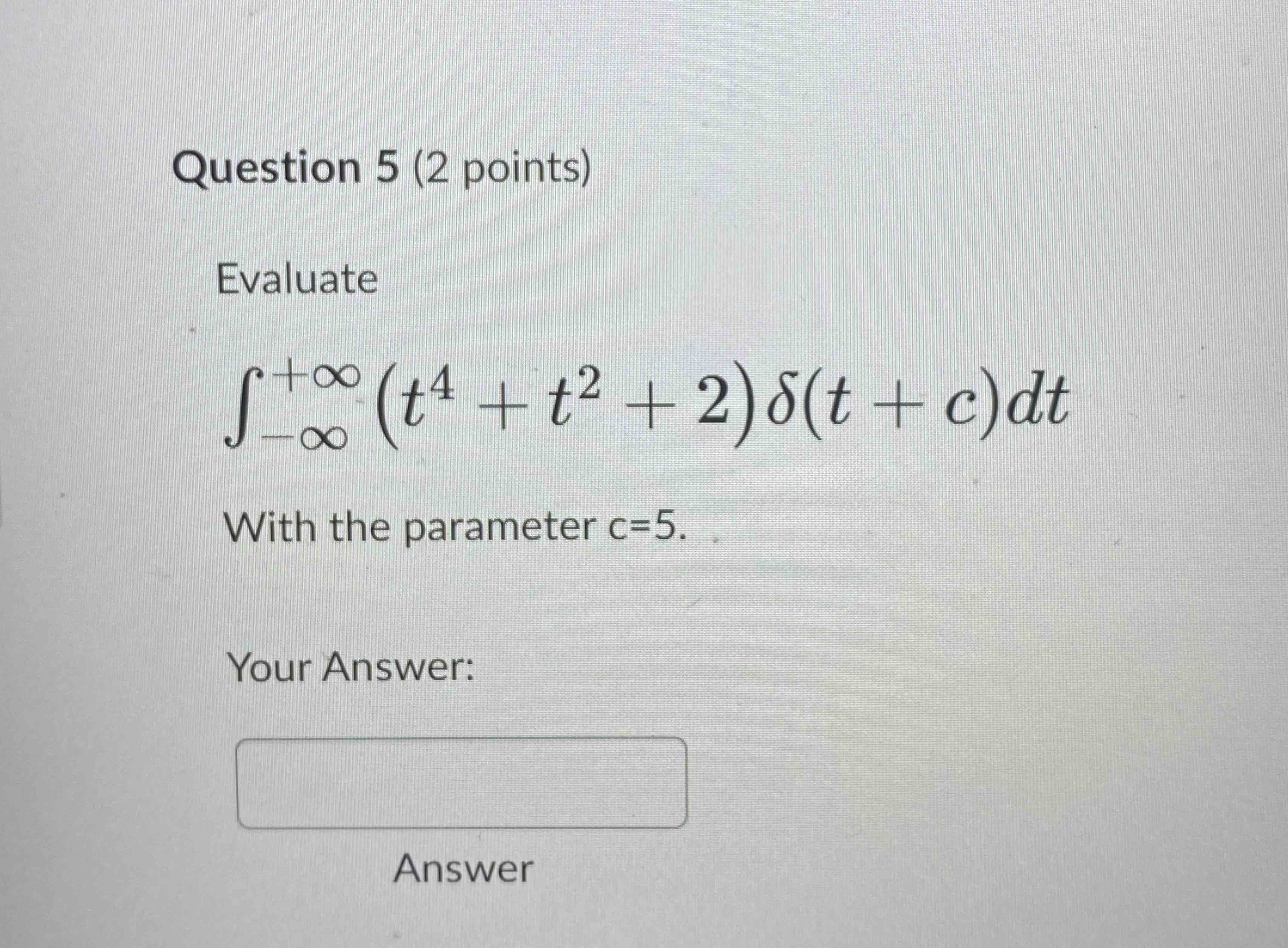 Solved Question 5 (2 | Chegg.com