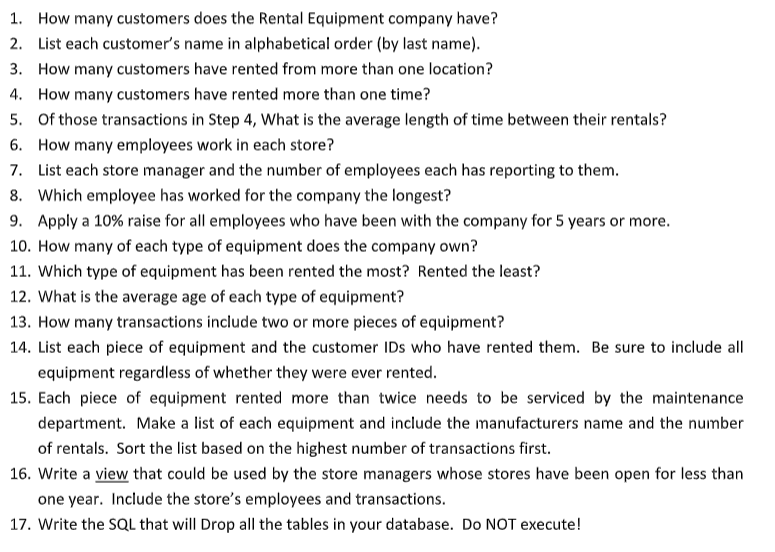 Solved DROP TABLE EMPLOYEE CREATE TABLE EMPLOYEE ( | Chegg.com