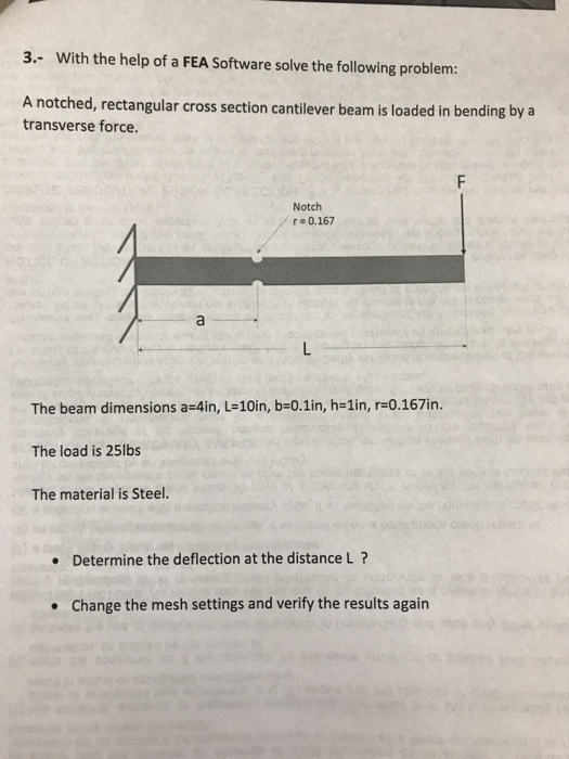 Solved With the help of a FEA Software solve the following | Chegg.com