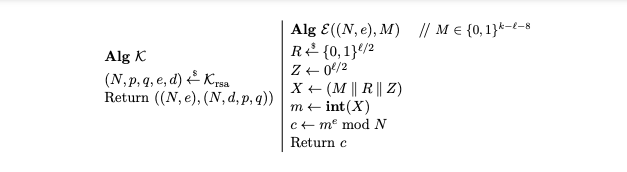 Consider the key generation algorithm and encryption | Chegg.com