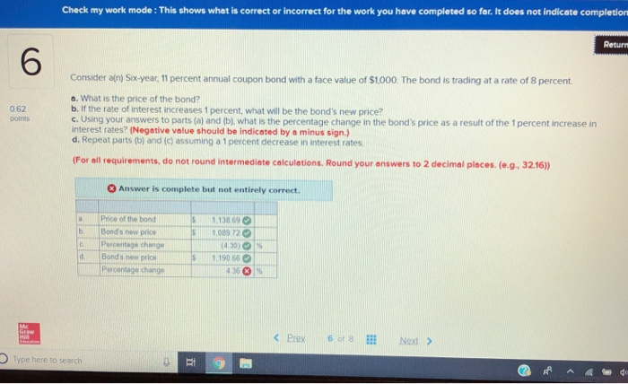 Solved Check my work mode: This shows what is correct or | Chegg.com