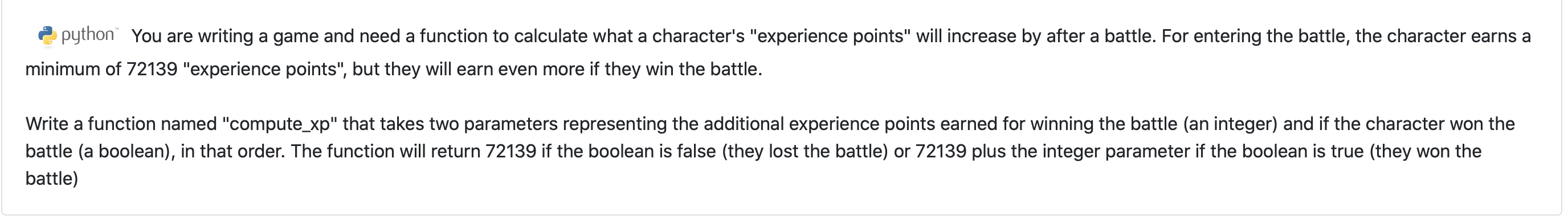 Solved python' You are writing a game and need a function to | Chegg.com