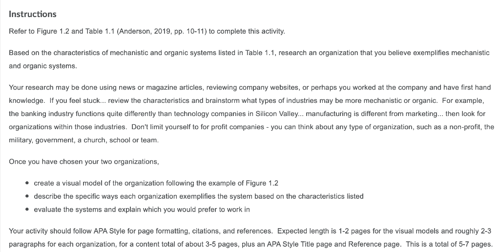 Instructions Refer to Figure 1.2 and Table 1.1 | Chegg.com