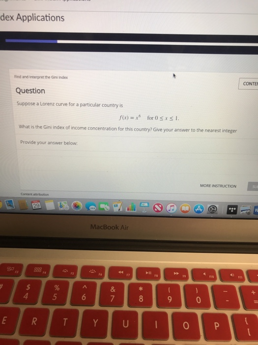 Solved dex Applications Find and Interpret the Gini Index | Chegg.com