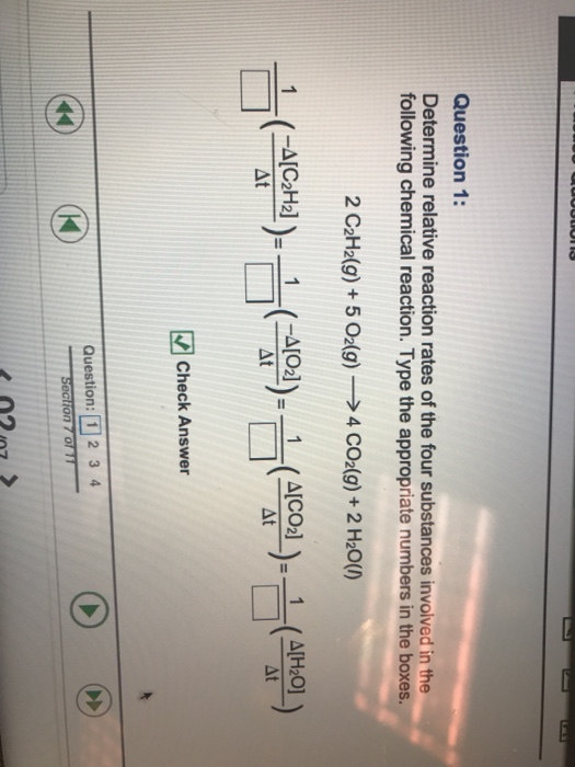 Solved REACTION RATE Calculating Reaction Rate 4 The rate | Chegg.com