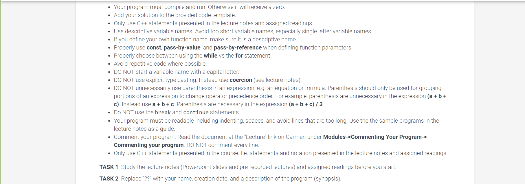 NOTE: The main function has been written for you. DO | Chegg.com