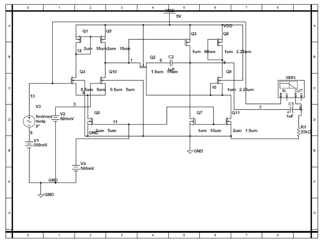 Solved Mini Project: Optimization of operational amplifier | Chegg.com