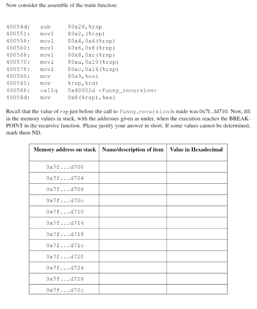 Solved Consider the source code for the recursive function | Chegg.com