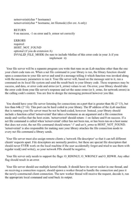 Solved CS 214: Systems Programming, Spring 2017 Assignment | Chegg.com