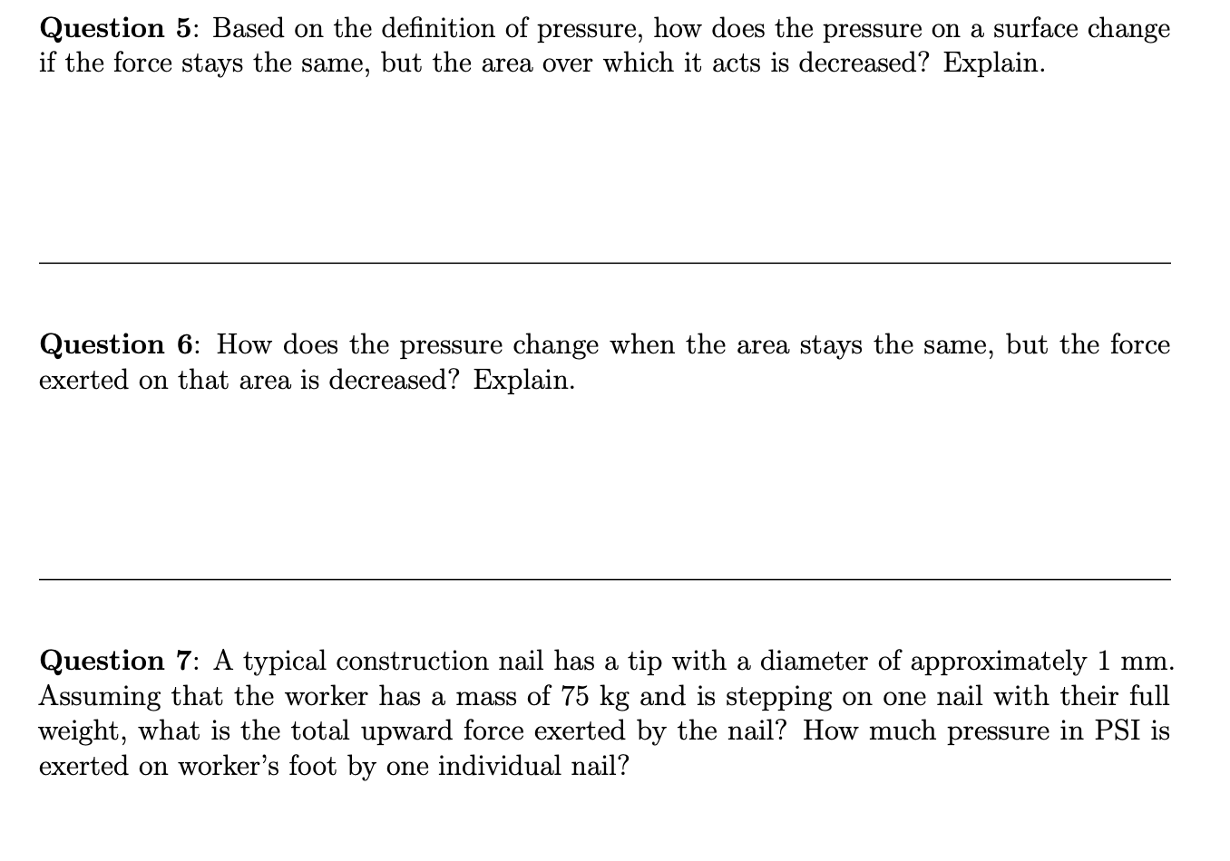 Solved Question 5 Based On The Definition Of Pressure How Chegg solved-question-5-based-on-the-definition-of-pressure-how-chegg