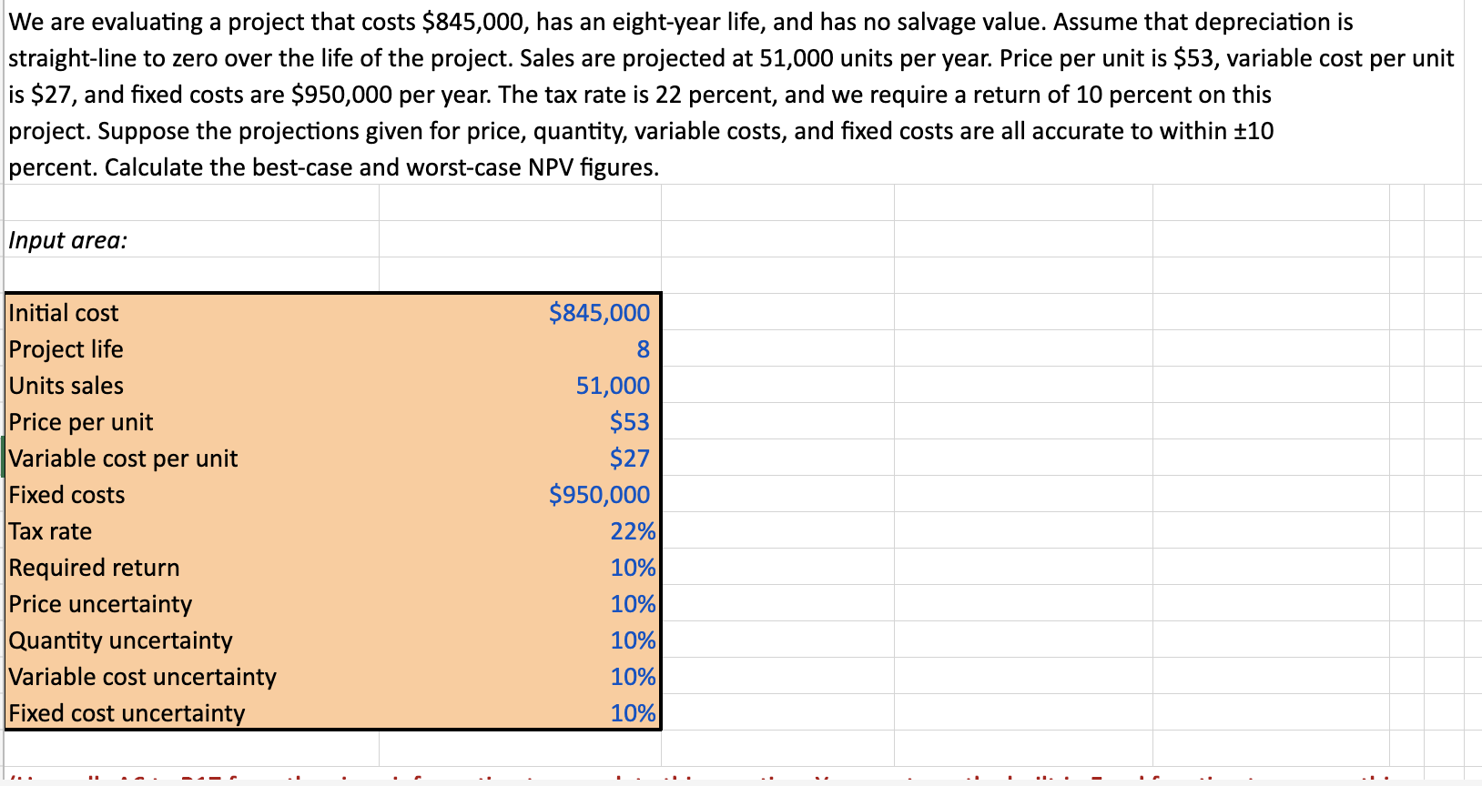 Solved We are evaluating a project that costs $845,000, has | Chegg.com