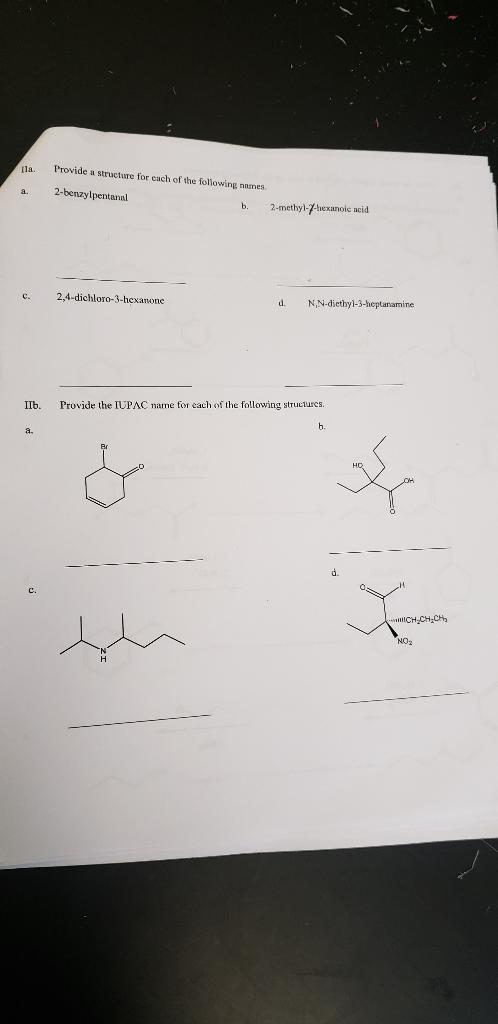 Solved 11a. Frovide a structure for each of the following | Chegg.com