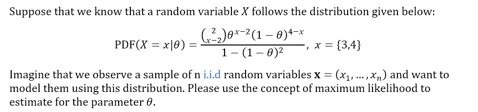 Solved Suppose that we know that a random variable X follows | Chegg.com