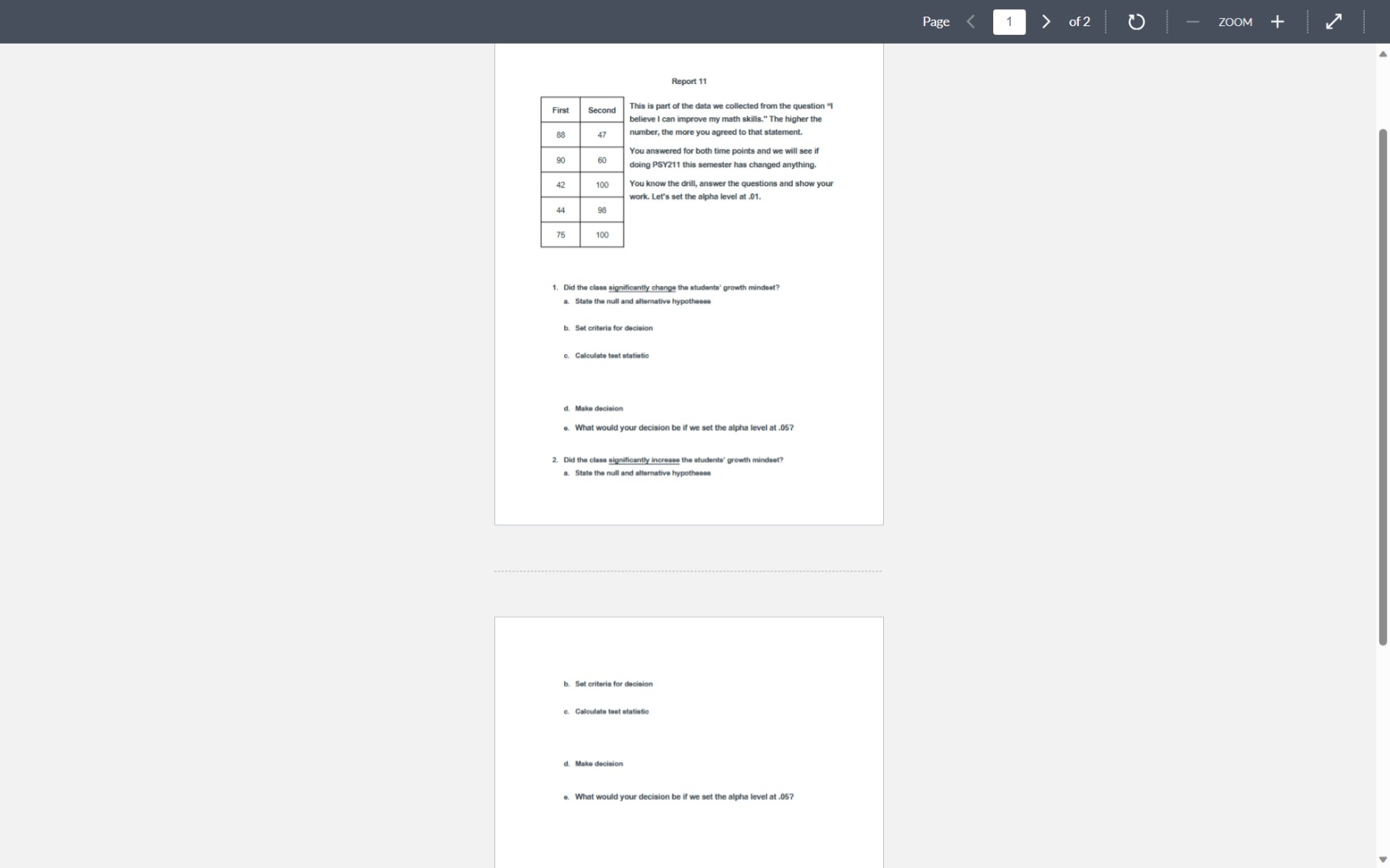 Solved This is part of the data we collected from the | Chegg.com