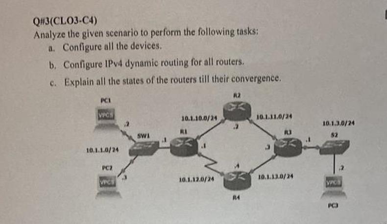 Solved QH3(CLO3-C4) Analyze the given scenario to perform | Chegg.com