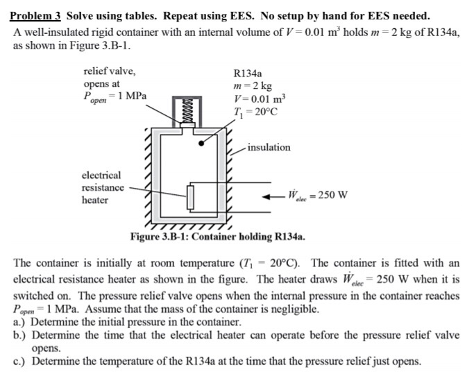 Solved Problem 3 Solve using tables. Repeat using EES. No | Chegg.com