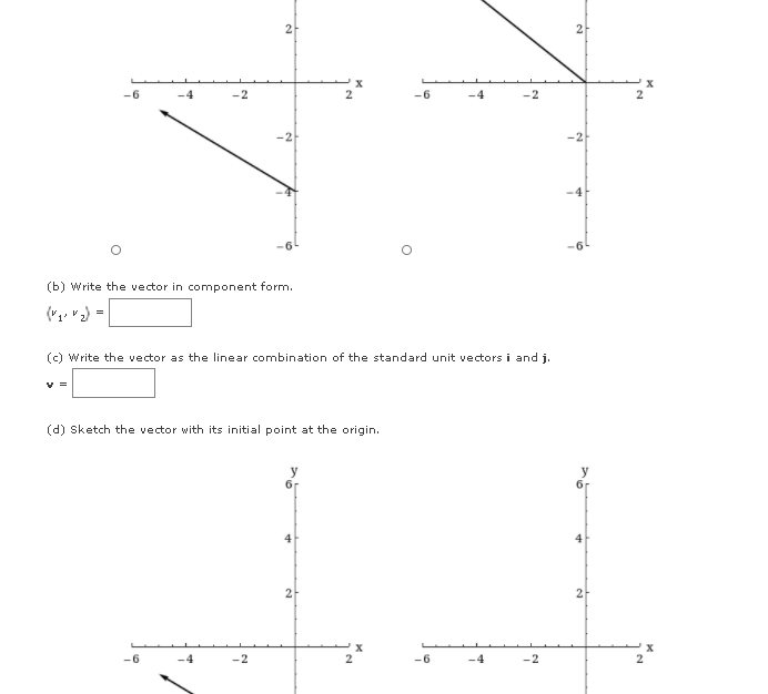 Solved The initial and terminal points of a vector v are | Chegg.com