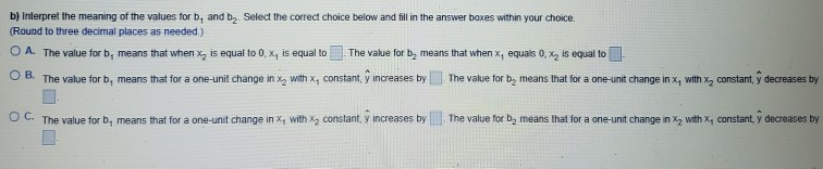 Solved a) Using technology, construct a multiple regression | Chegg.com