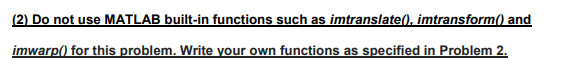 Solved 8 Affine transformations. If interpolation is needed, | Chegg.com