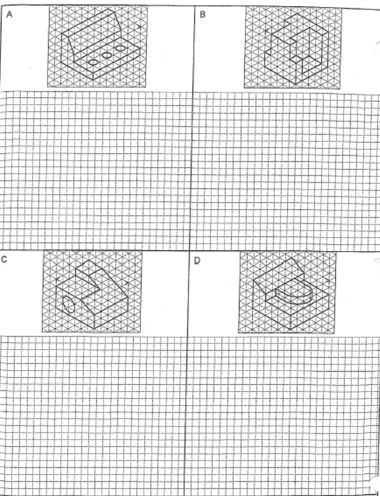 Solved Do other view drawing of each image. Opposite side | Chegg.com
