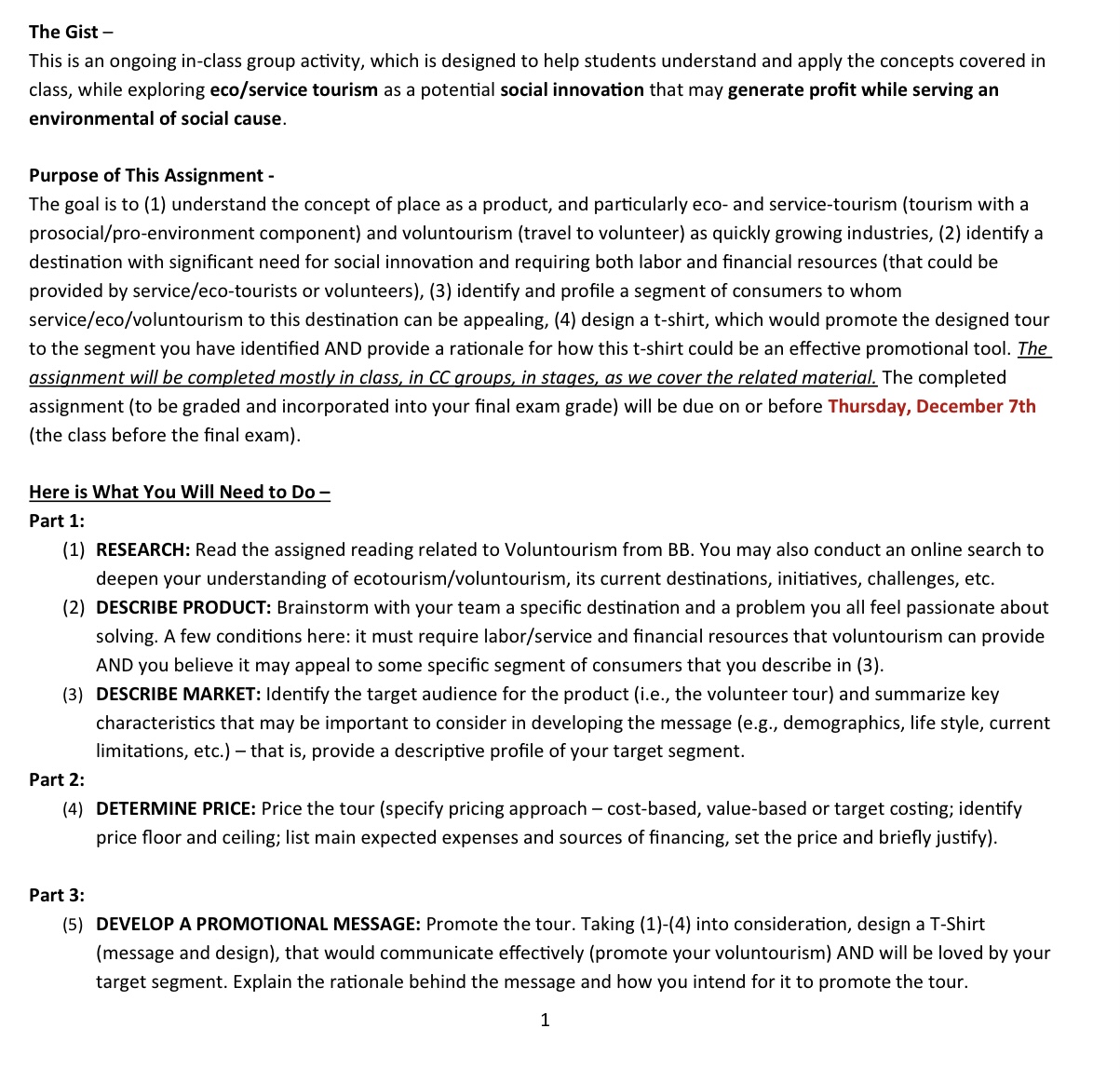 Solved The Gist - This is an ongoing in-class group | Chegg.com