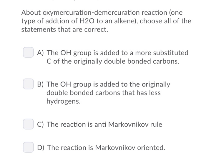 Solved What is anti addition? A) It is cis addition. B) The | Chegg.com