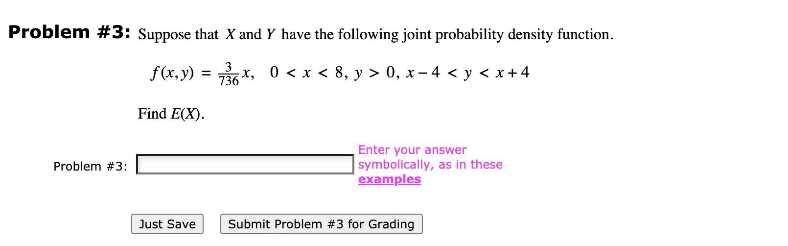 Solved Problem #3: Suppose that X and Y have the following | Chegg.com