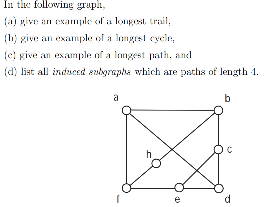 Solved In the following graph, (a) give an example of a | Chegg.com