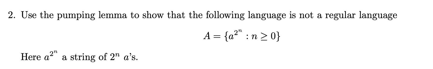 Solved Use the pumping lemma to ﻿show that the following | Chegg.com
