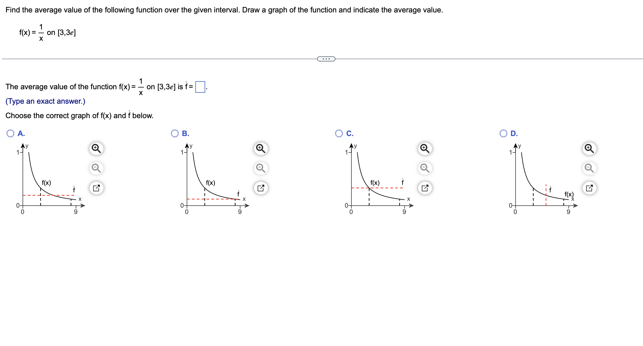Solved Find the average value of the following function over | Chegg.com