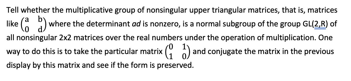 Solved like (a 5) Tell whether the multiplicative group of | Chegg.com