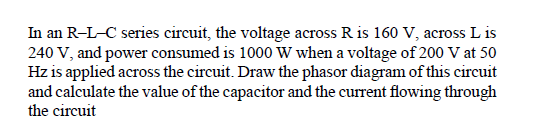 Solved In an R-L-C series circuit, the voltage across R is | Chegg.com