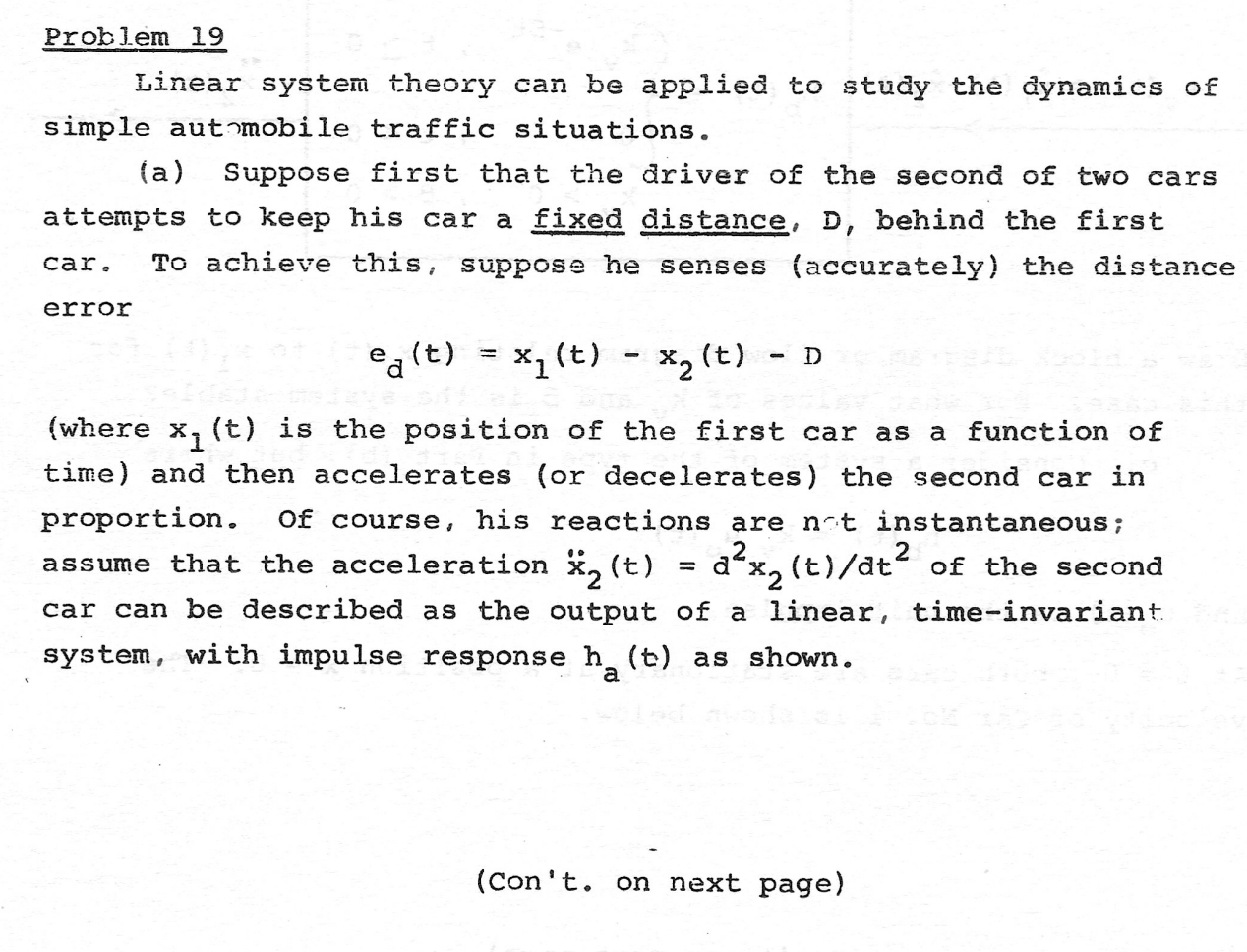 Linear system theory can be applied to study the | Chegg.com
