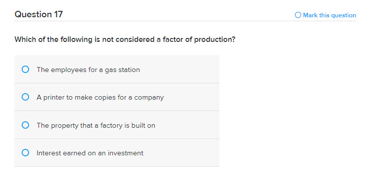Solved Question 17 O Mark this question Which of the | Chegg.com