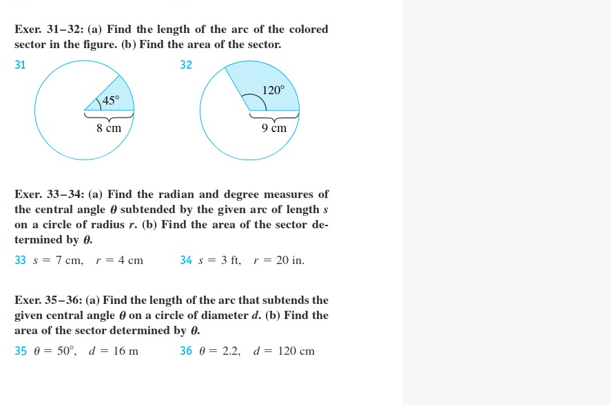 Solved Exer. 31-32: (a) Find the length of the arc of the | Chegg.com Solved Exer. 31-32: (a) Find the length of the arc of the | Chegg.com