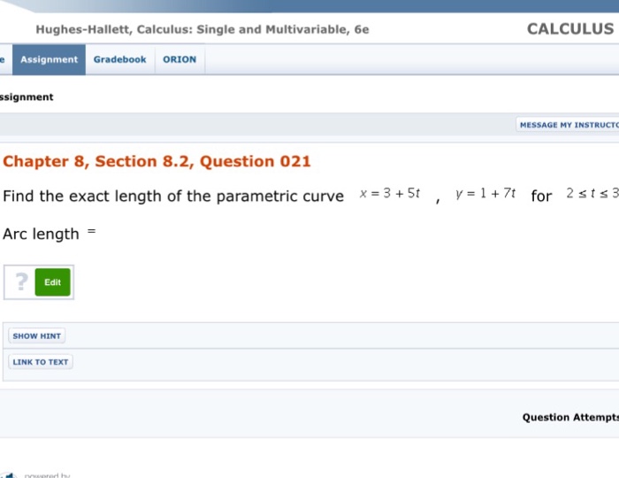 Solved Find the exact length of the parametric curve x = 3 + | Chegg.com