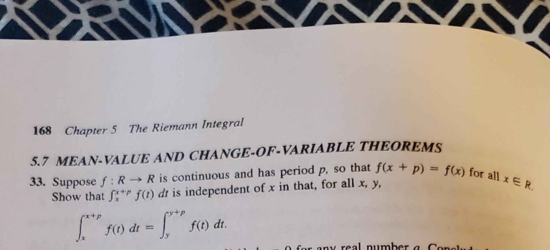 Solved 33. Suppose f:R R is continuous and has period p, so | Chegg.com