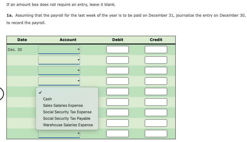 Solved Entries for Payroll and Payroll Taxes The following | Chegg.com