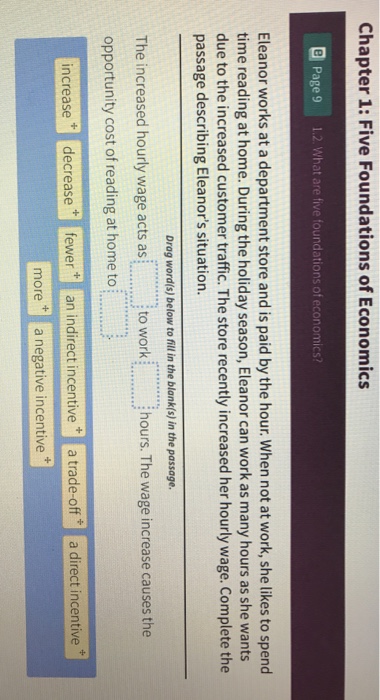 Solved Chapter 1: Five Foundations of Economics Page 9 1.2. | Chegg.com