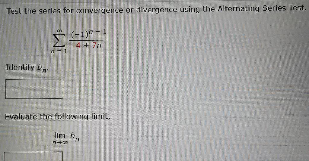 Solved Test the series for convergence or divergence using | Chegg.com